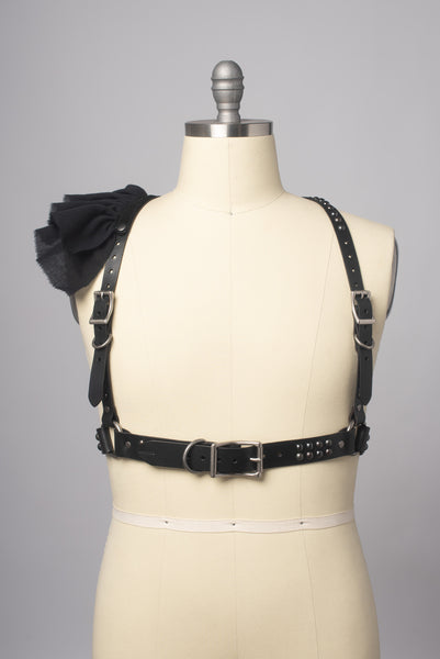 Apatico - Kraken Harness - OFMD Inspired - Black Leather - Studden