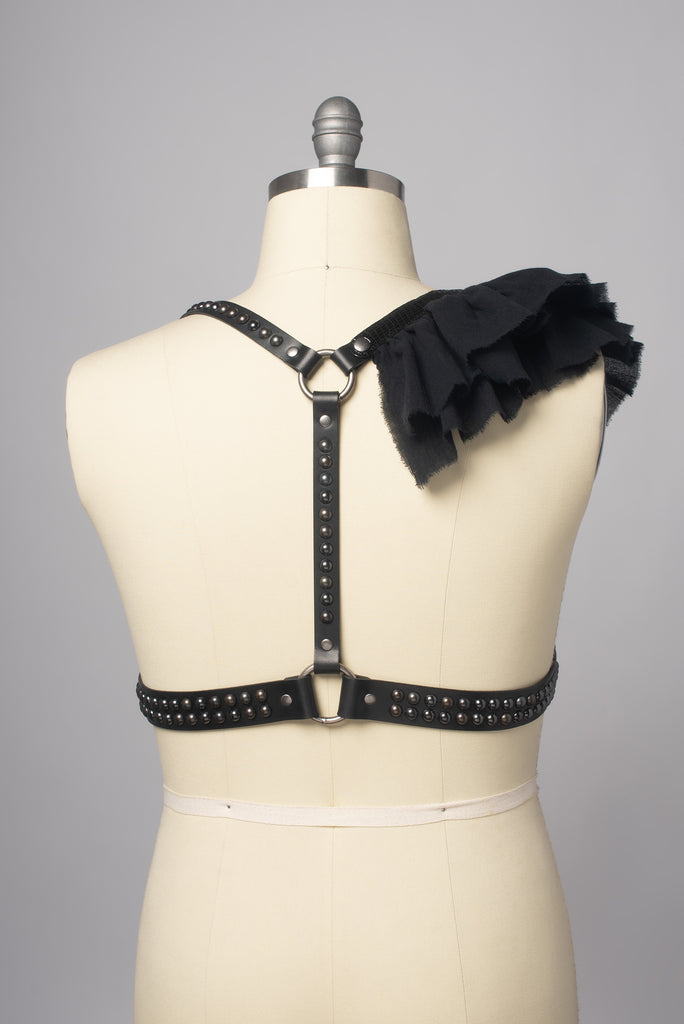 Apatico - Kraken Harness - OFMD Inspired - Black Leather - Studden