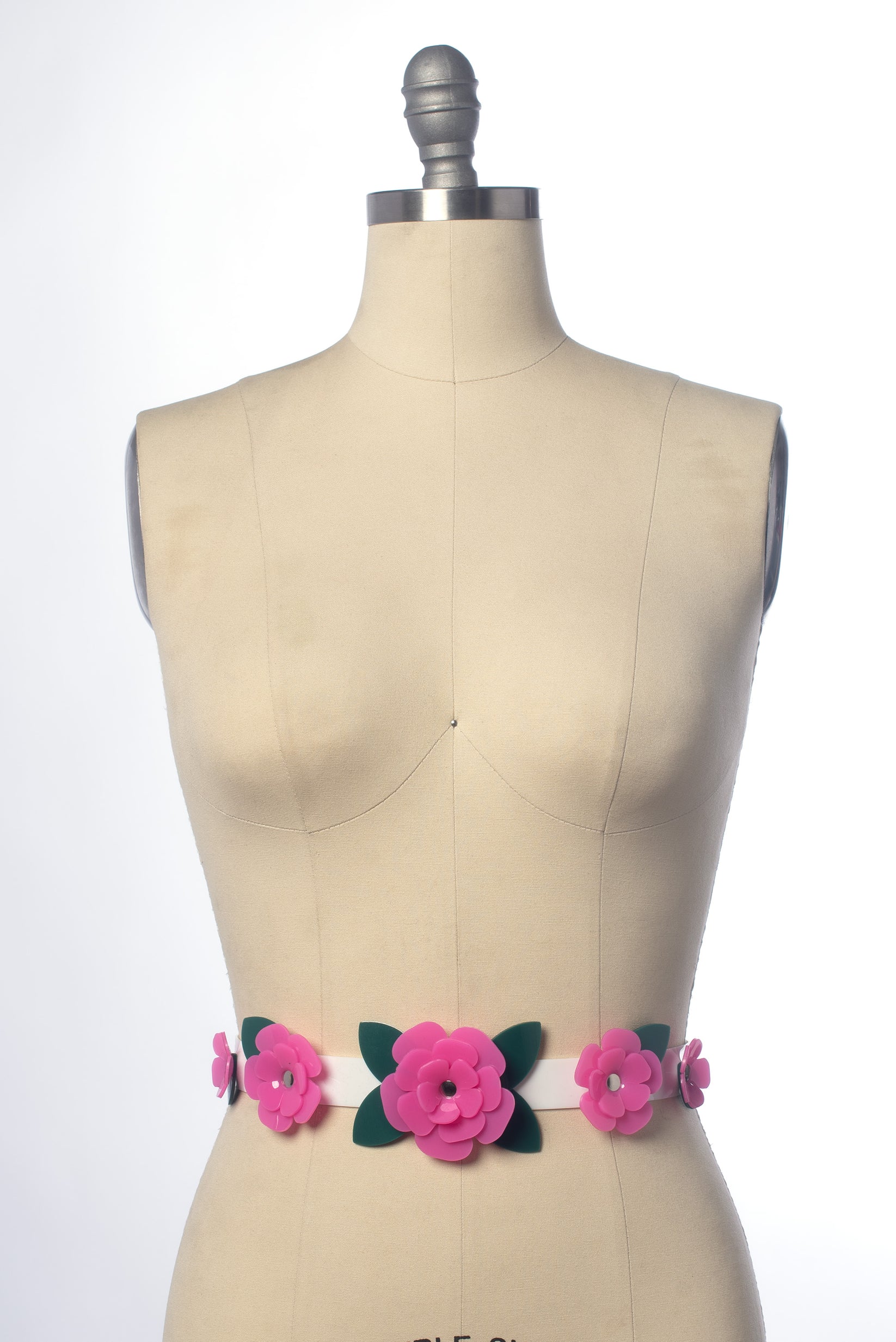 Apatico - Rose Waist Belt - Pink Floral - Romantic Gothic