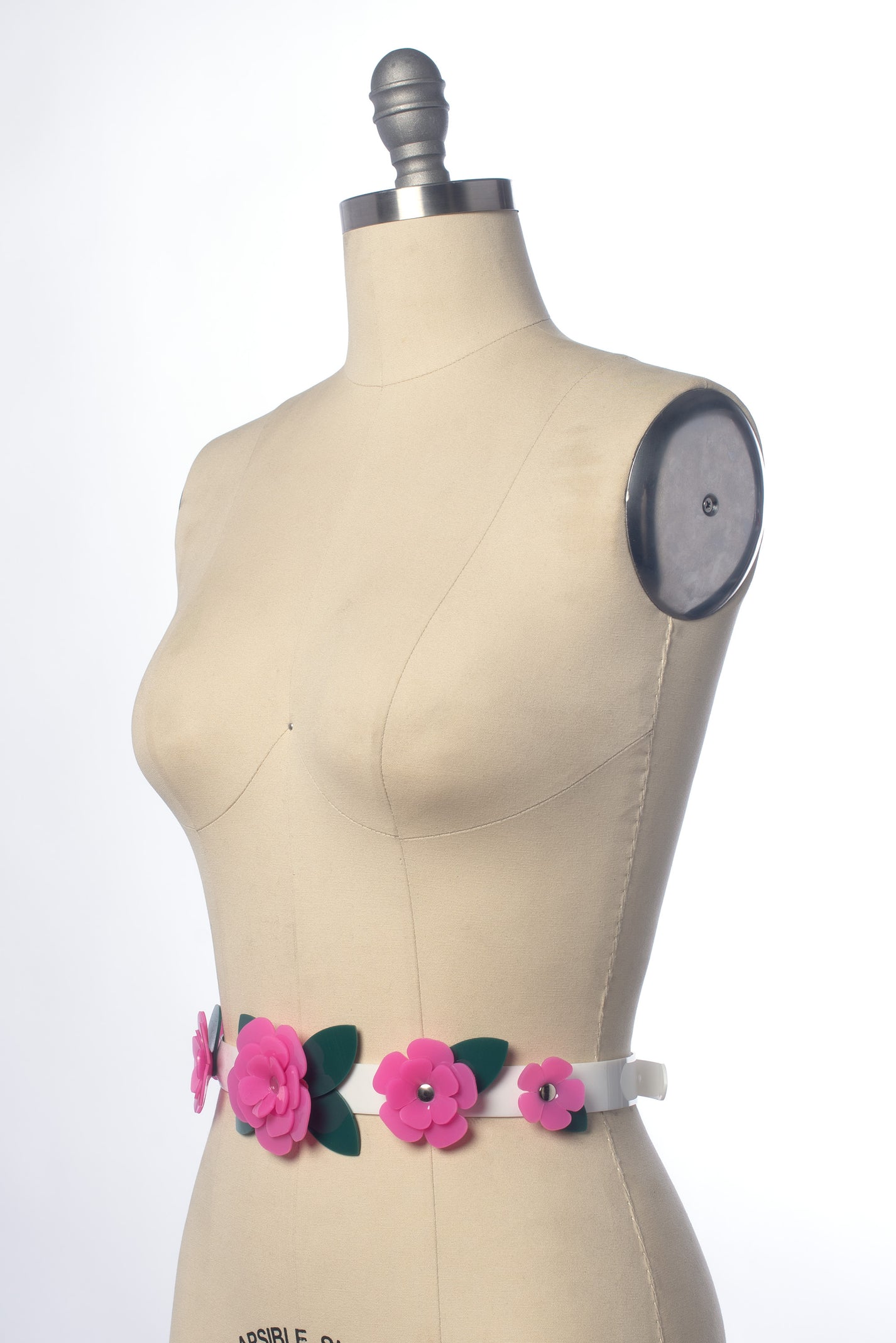Apatico - Rose Waist Belt - Pink Floral - Romantic Gothic