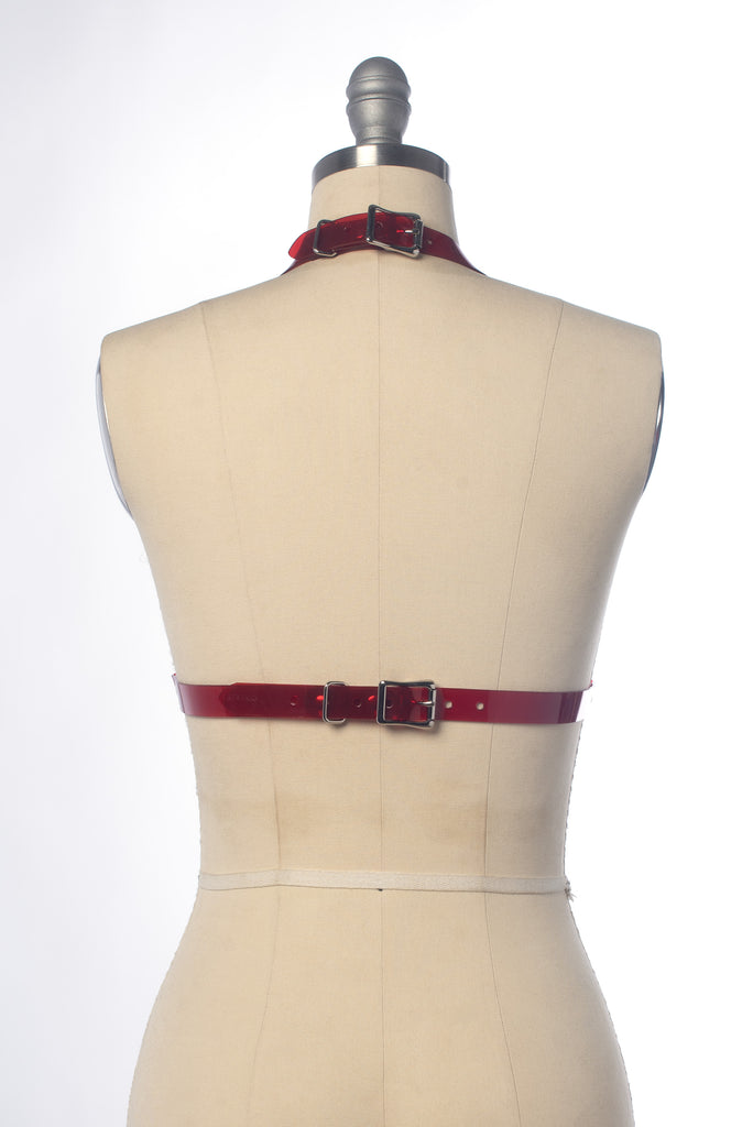 Apatico - Jett Harness Bra - Black Pvc - Black Vegan Leather - Gothic