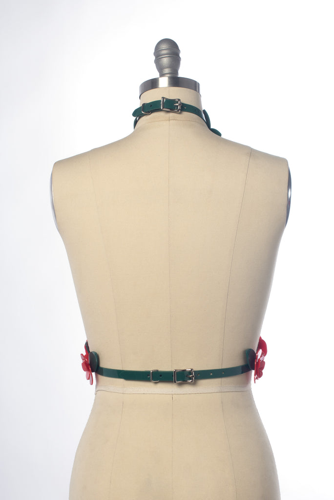 Apatico - Rose Red Harness - Gothic Floral - Romantic