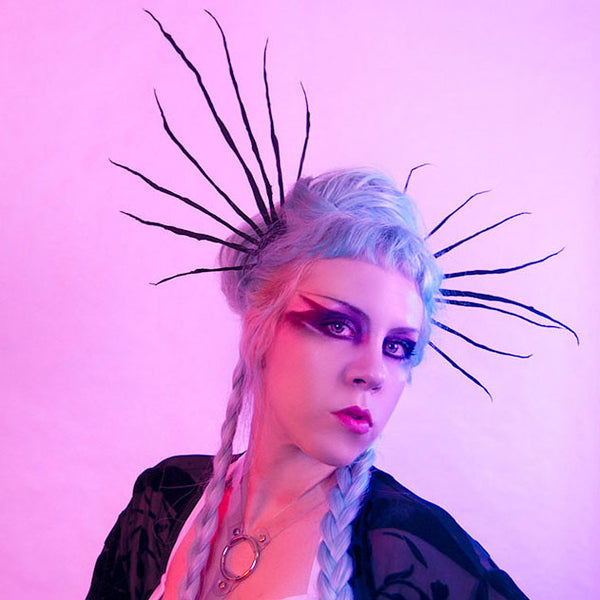 Apatico - Gothic Millinery & Harnesses - Lavinia Wraith Hair Sticks