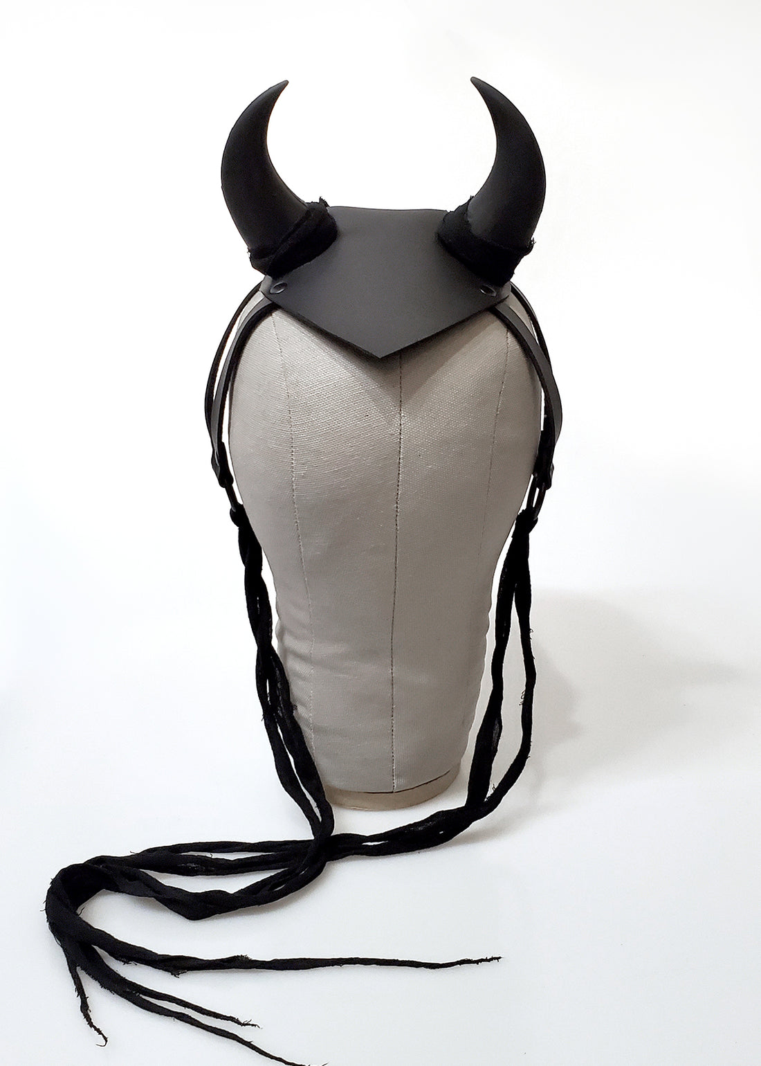 Apatico - Devil Horns Harness Fascinator Headpiece - Gothic Occult